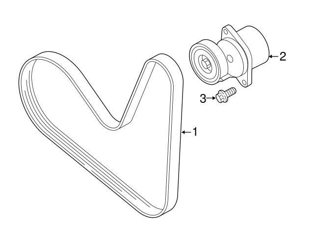 Genuine VW/Audi 06K260849A Serpentine Belt - VW | VW06K260849A
