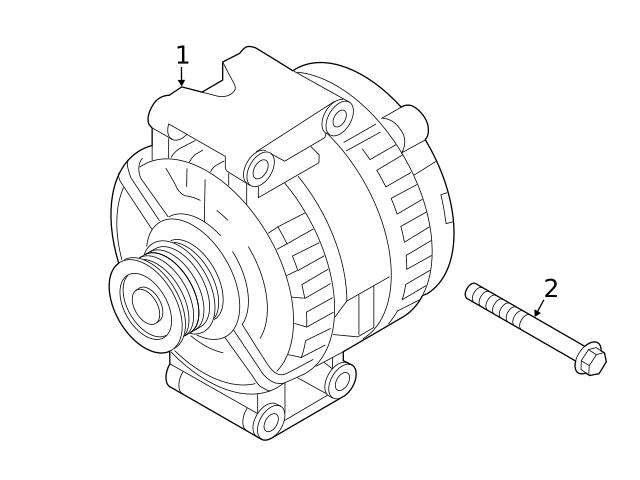 Genuine VW/Audi 06K903024CX Alternator - VW | 06J903023AX 06K903024AX ...