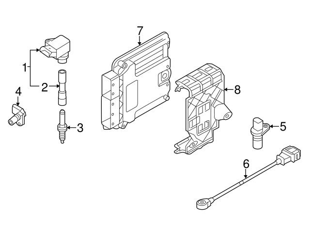 Genuine VW/Audi 06K905377E Ignition Knock (Detonation) Sensor - Audi ...