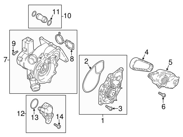 Genuine VW/Audi 06L109121B Timing Cover - Audi, VW | 06L109121 ...