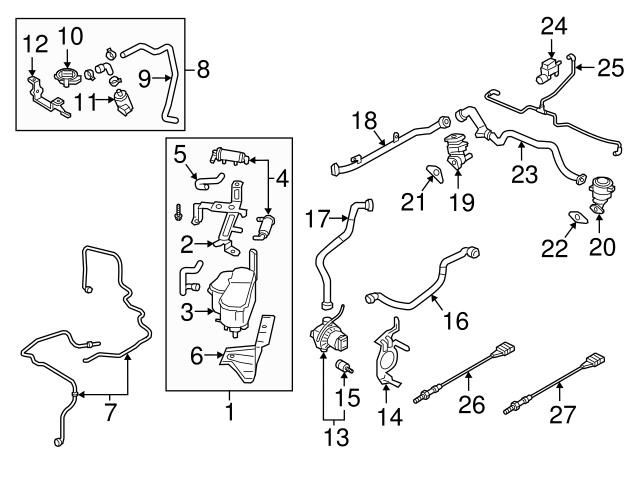 Genuine VW/Audi 06L133781BK Vapor Canister Purge Solenoid - Audi ...