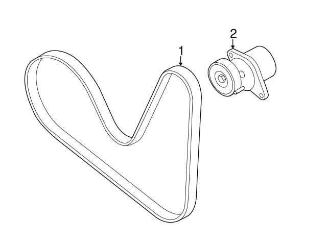 Genuine VW/Audi 06L903133F Belt Tensioner Assembly - Audi, VW ...
