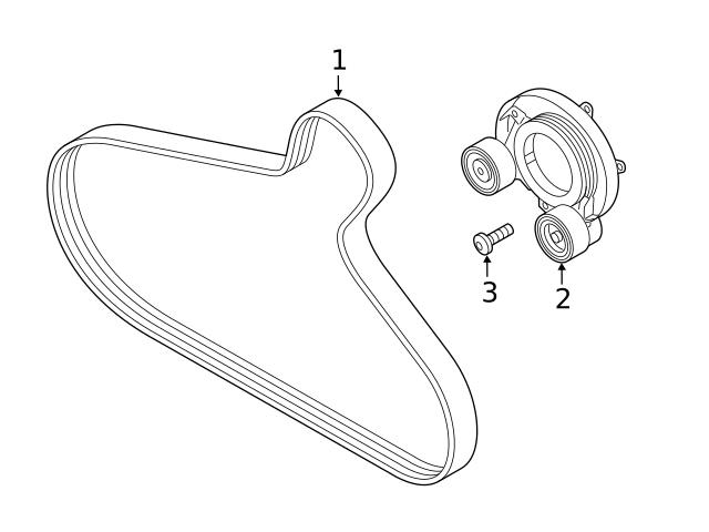 Genuine VW/Audi 06L903137L Serpentine Belt - Audi | AU06L903137L