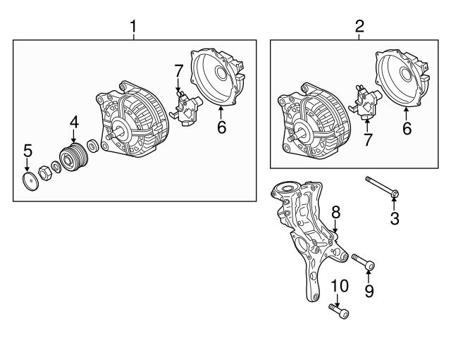 Genuine VW/Audi 06L903143A Alternator Adjusting Bracket - Audi, VW ...