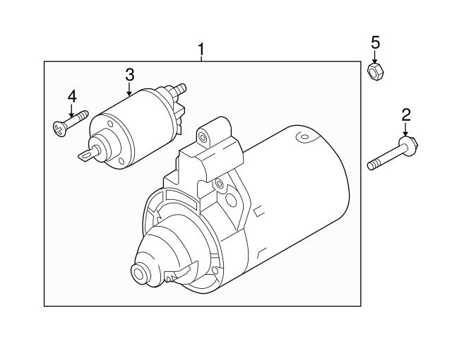 Genuine VW/Audi 06L911021 Starter - Audi | AU06L911021