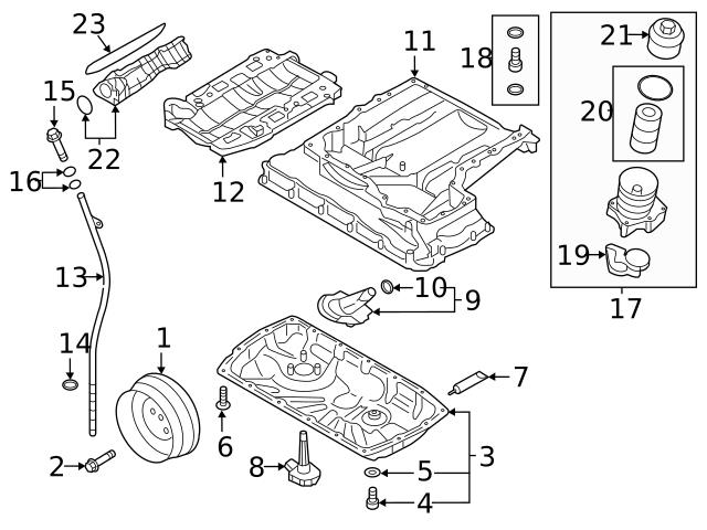 Genuine VW/Audi 06M103602P Oil Pan; Lower - Audi | AU06M103602P