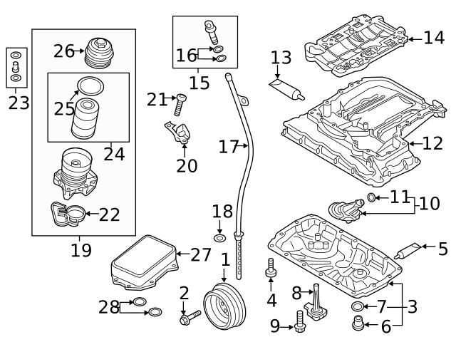Genuine VW/Audi 06M117015N Oil Cooler - Audi | AU06M117015N