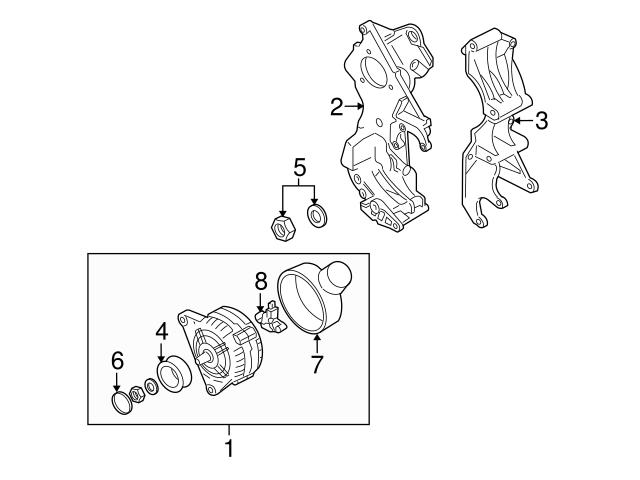 Genuine VW/Audi 070903803E Voltage Regulator - Audi, VW | 070903803B ...