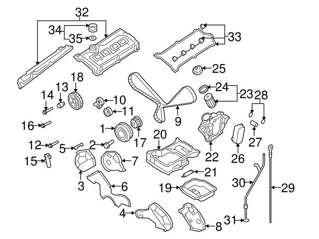 Genuine VW/Audi 077115611N Oil Dip Stick - VW | VW077115611N
