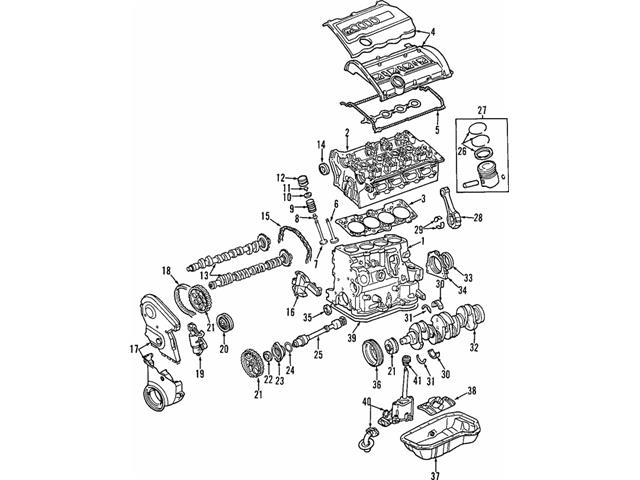Genuine VW/Audi 078109623B Valve Spring - Audi, VW | VW078109623B