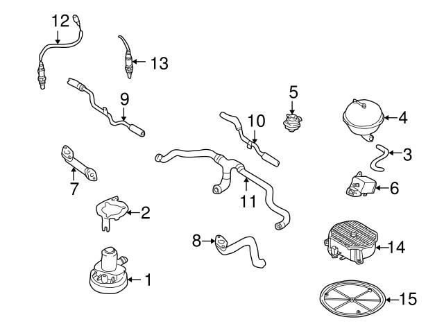 Genuine VW/Audi 078131493F Vacuum Line; Left - Audi | AU078131493F