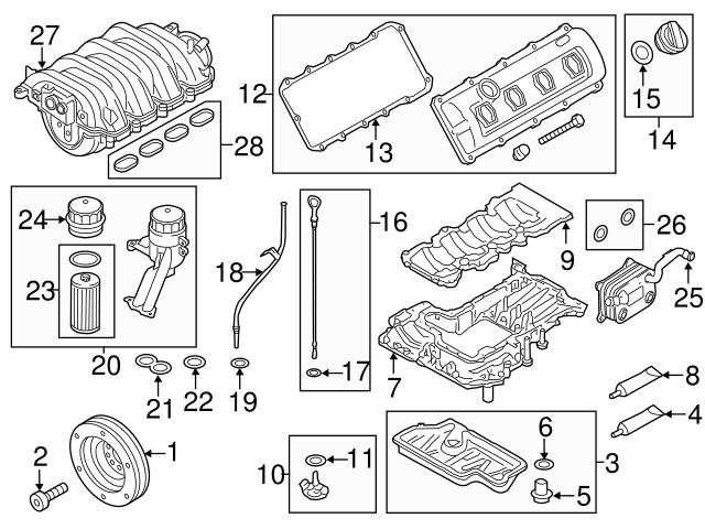 Genuine VW/Audi 079103471BC Valve Cover; Left | AU079103471BC