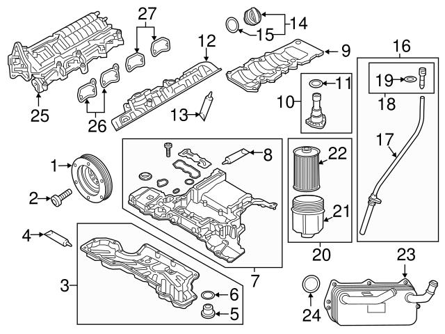 Genuine VW/Audi 079103602CF Oil Pan; Lower - Audi | 079103602CD ...