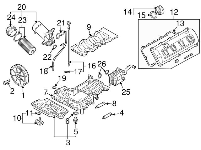 Genuine VW/Audi 079117015B Oil Cooler - Audi | AU079117015B