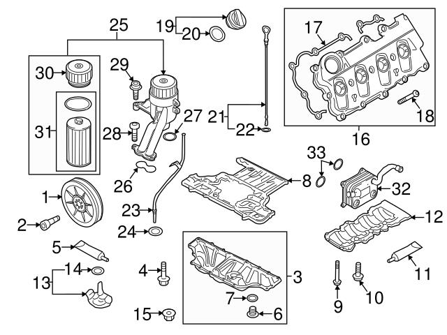 Genuine VW/Audi 079117015P Oil Cooler - Audi, VW | 079117015A VW079117015P