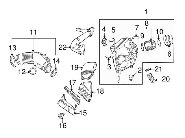 Genuine VW/Audi 079129615 Air Intake Hose - Audi | 079129615B AU079129615