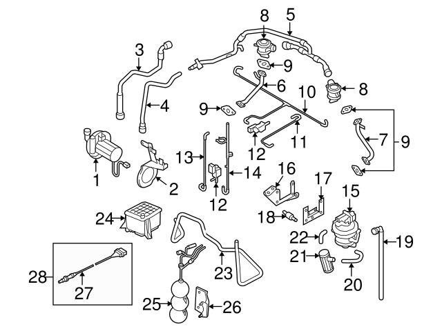 Genuine VW/Audi 079131055 Air Pump Hose; Upper - Audi | AU079131055