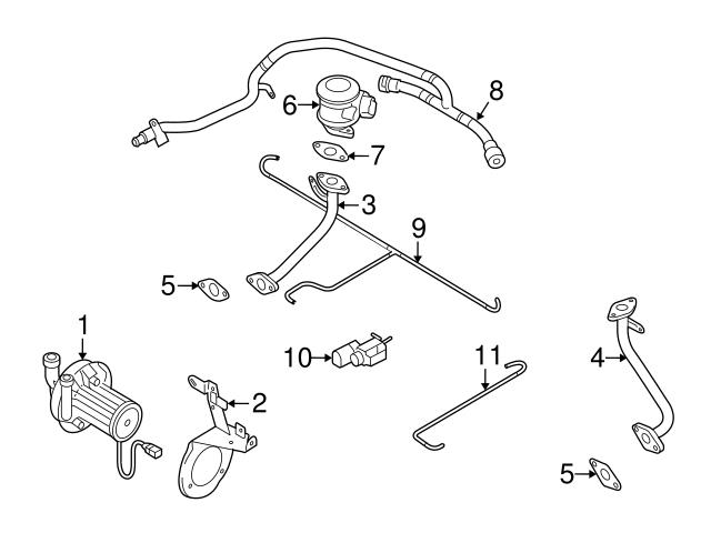 Genuine VW/Audi 079131605AD Air Pump Hose - Audi | AU079131605AD