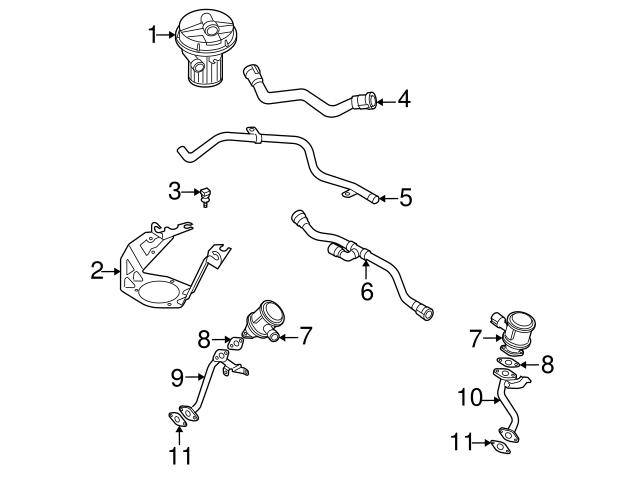 Genuine VW/Audi 079131605H Air Pump Hose - Audi | AU079131605H