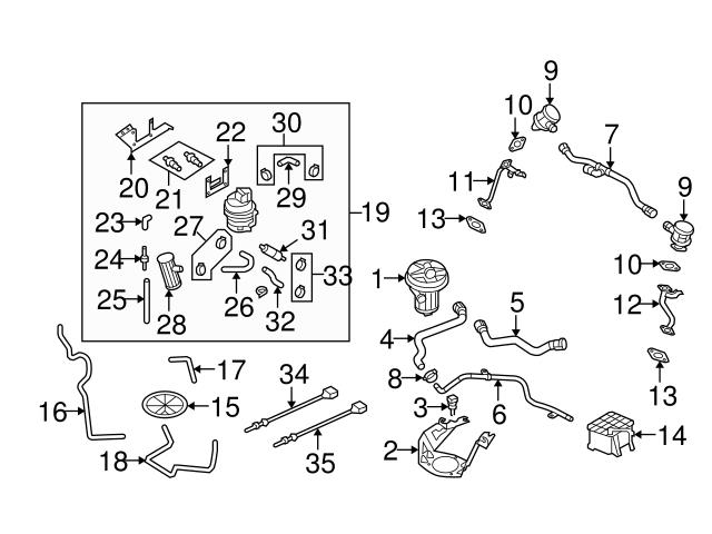 Genuine VW/Audi 079131605J Air Pump Hose - Audi | AU079131605J
