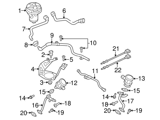 Genuine VW/Audi 079131605R Air Pump Hose - Audi | AU079131605R