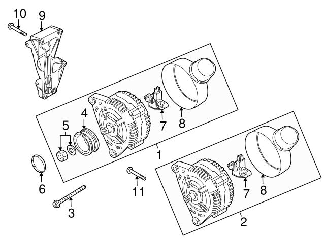 Genuine VW/Audi 079903015GX Alternator - Audi | 079903015G AU079903015GX