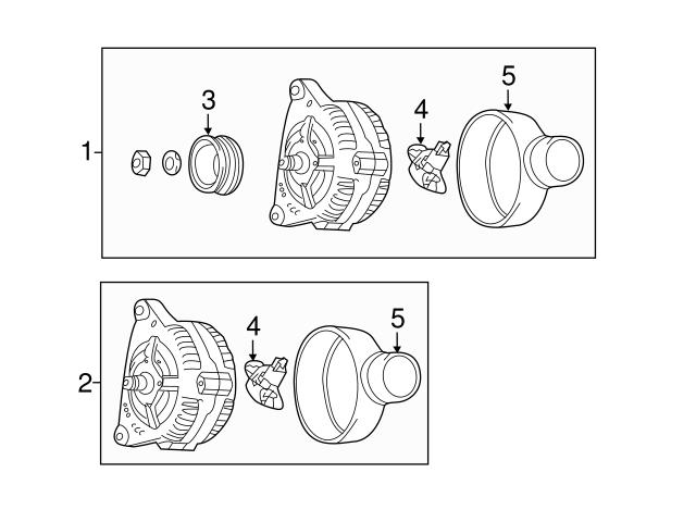 Genuine VW/Audi 079903015PX Alternator - Audi | AU079903015PX