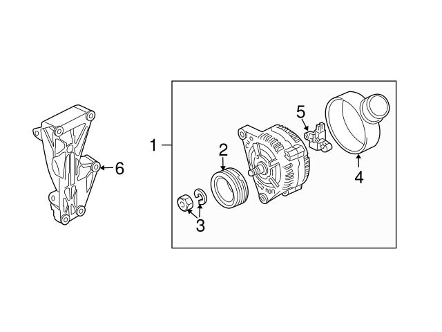 Genuine VW/Audi 079903119C Alternator Pulley - Audi | AU079903119C