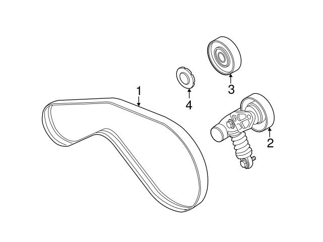 Genuine VW/Audi 079903389A Drive Belt Idler Pulley - Audi | AU079903389A