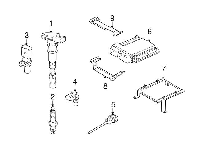 Genuine VW/Audi 079907601 Crankshaft Position Sensor - Audi | AU079907601