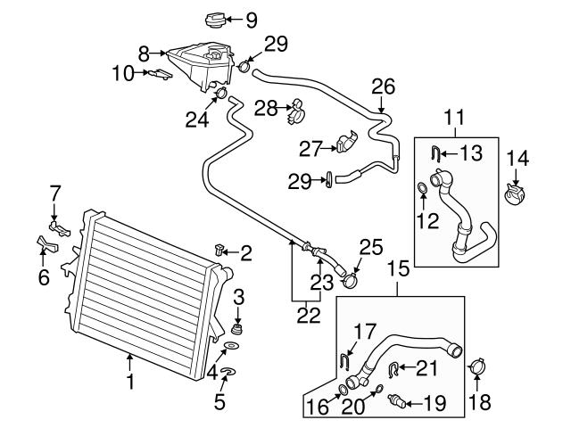 Genuine VW/Audi 079919523H Coolant Temperature Sensor - Audi ...