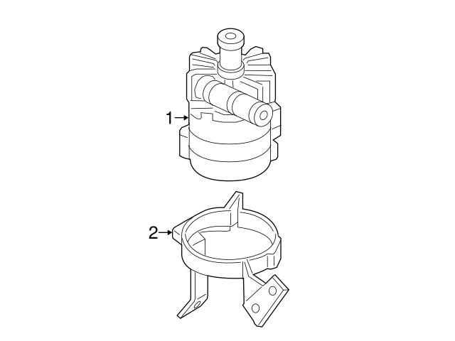 Genuine VW/Audi 079965561 Auxiliary Water Pump; Rear - Audi | AU079965561