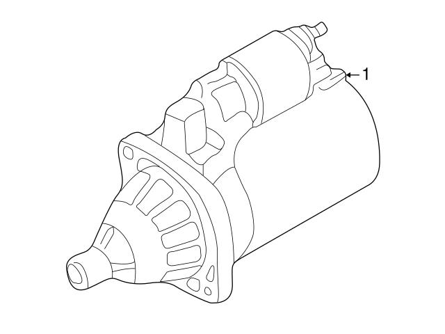 Genuine VW/Audi 07C911023HX Starter - Audi | AU07C911023HX