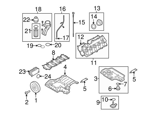 Genuine VW/Audi 07L103483F Valve Cover Gasket; Left - Audi | AU07L103483F