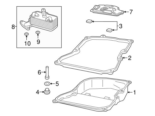 Genuine VW/Audi 09G321361F Auto Trans Oil Pan - VW | VW09G321361F