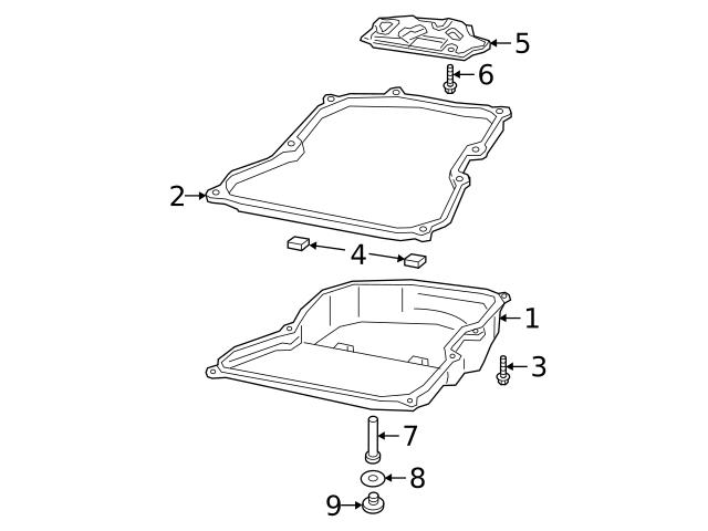 Genuine VW/Audi 09P321361 Auto Trans Oil Pan - Audi, VW | VW09P321361