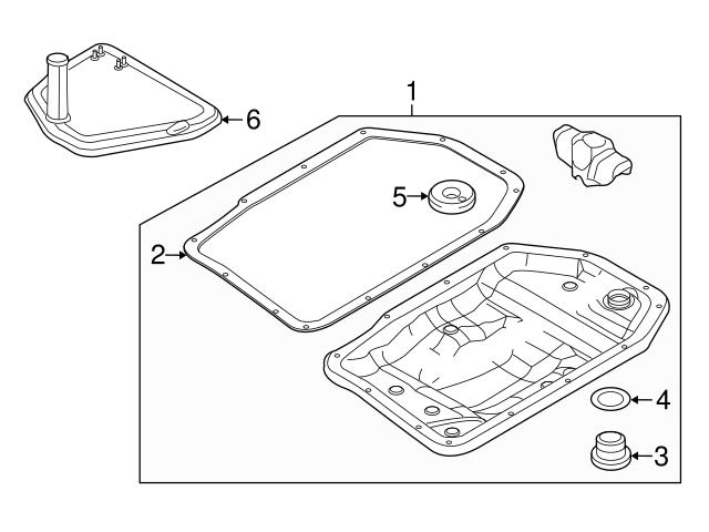 Genuine VW/Audi 0AT321359 Auto Trans Oil Pan - Audi | AU0AT321359