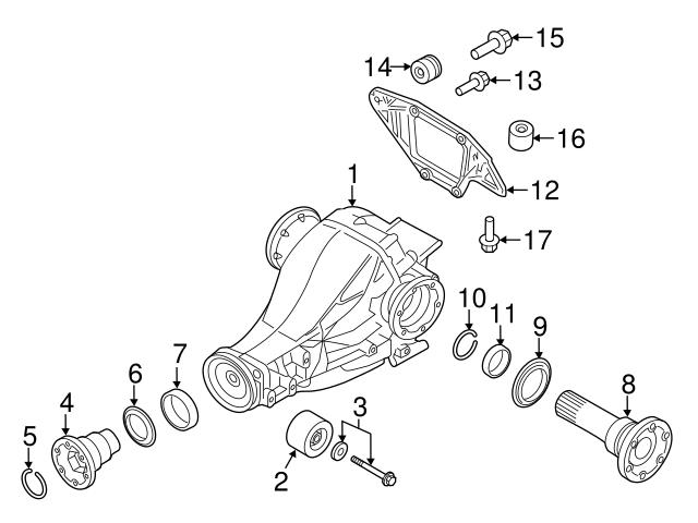 Genuine VW/Audi 0BC525526D Differential Housing Support - Audi ...