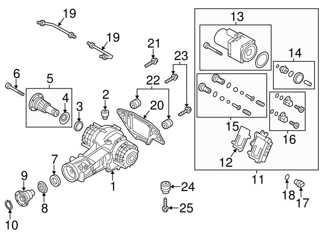 Genuine VW/Audi 0BF598080 Differential Lock Motor - Audi | 8K0927277 ...