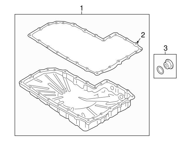Genuine VW/Audi 0CK321359M Auto Trans Oil Pan - Audi | 0CK321359D ...