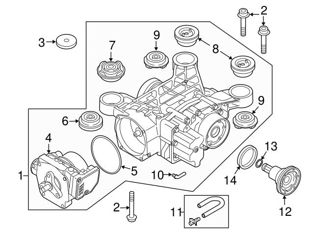 Genuine VW/Audi 0CQ525596A Axle Output Shaft Seal; Left, Right - Audi ...