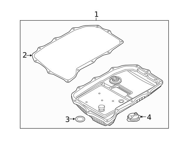 Genuine VW/Audi 0D5398009B Auto Trans Oil Pan | 0D5398009A AU0D5398009B