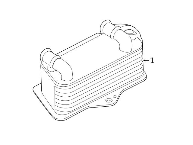 Genuine VW/Audi 0GC317019C Auto Trans Oil Cooler - Audi, VW | VW0GC317019C