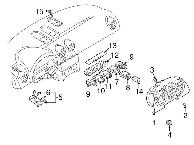 Genuine VW/Audi 191919149E Vehicle Speed Sensor - Audi, VW | VW191919149E