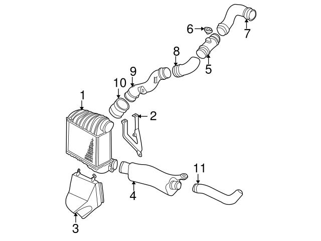 Genuine VW/Audi 1C0145762AD Turbocharger Intercooler Pipe - VW ...