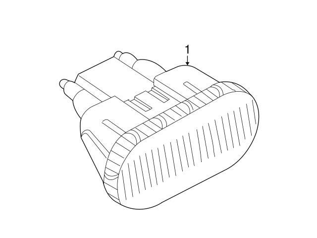 Genuine VW/Audi 1C0949101A Side Marker Light; Left, Right - VW ...