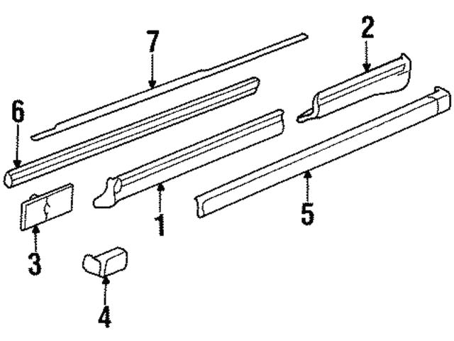 Genuine VW/Audi 1H0853941 Rocker Panel Molding Clip; Left, Right - VW ...