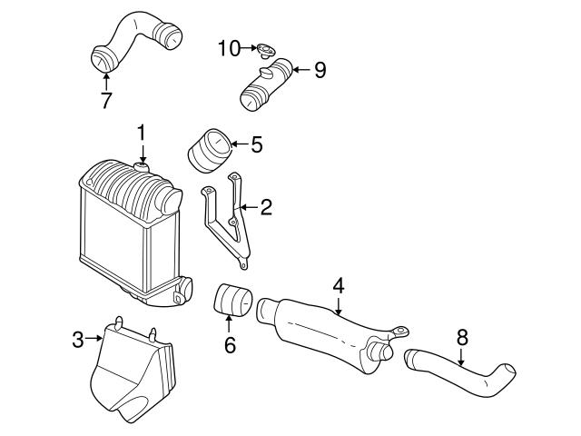 Genuine VW/Audi 1J0121467A Radiator Support Air Duct - VW | VW1J0121467A