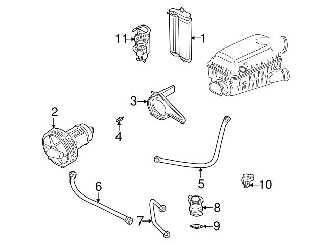 Genuine VW/Audi 1J0201801L Vapor Canister - VW | VW1J0201801L