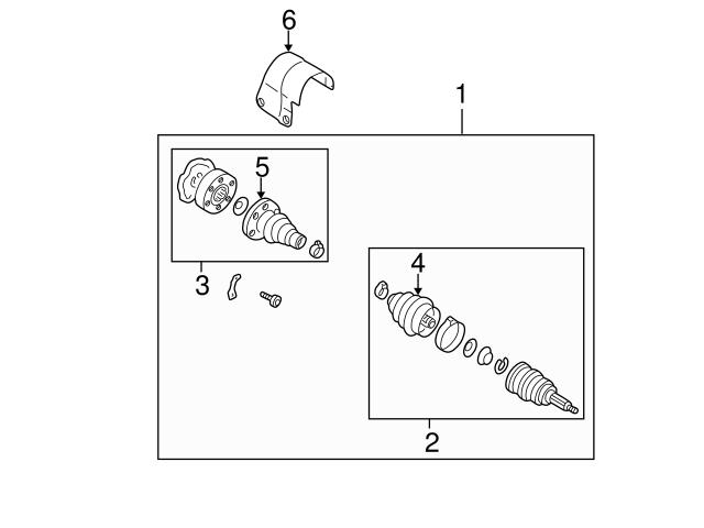Genuine VW/Audi 1J0407271QF CV Axle Assembly; Front Left SKU: 1430798 ...